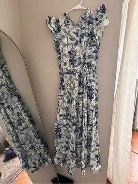 Tuckernuck | Dresses | Tuckernuck Moon River Linen Blend Maxi Coastal ...